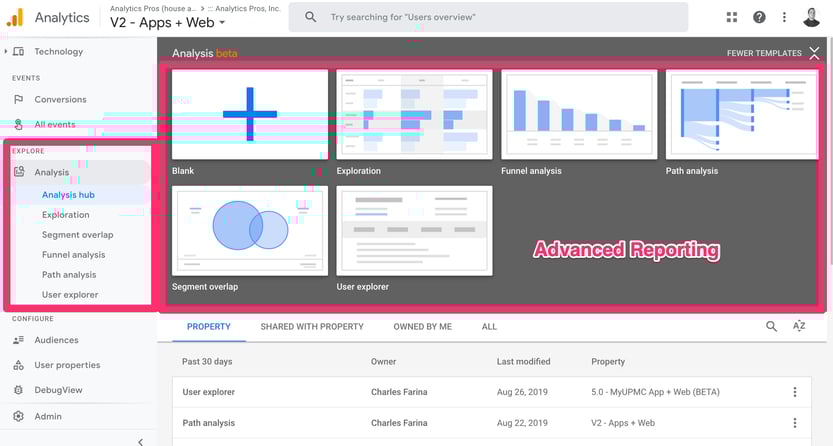 New Features in App + Web Properties in Google Analytics - Adswerve